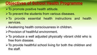 Health programme its objectives and importance | PPT