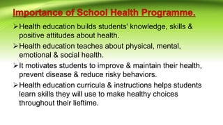 Health programme | PPT