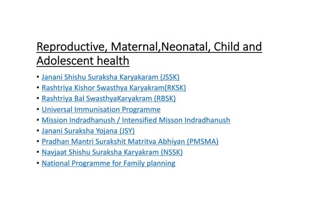 Health Programmes in India.pdf | Infectious Diseases | Diseases and ...