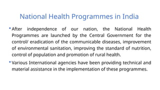 Overview of National Health Programs and Role of Pharmacists in Public ...