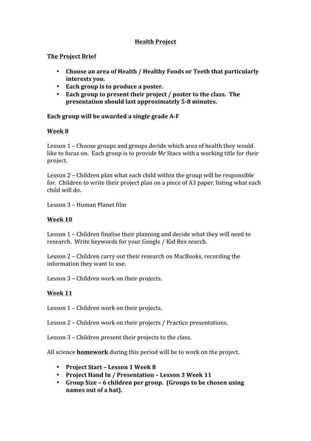 Health project | PDF