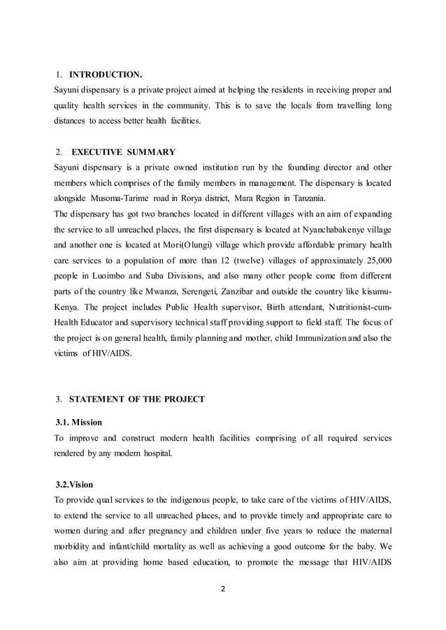 Health project proposal(1) | DOCX | Women\'s Health | Healthy Living