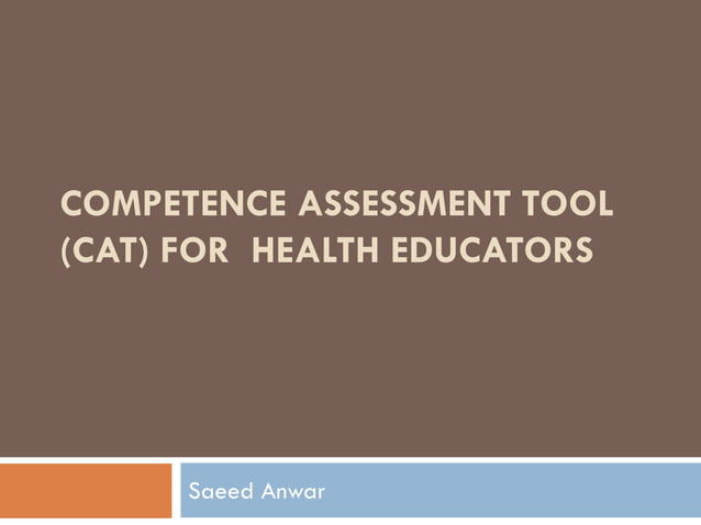 Health promoters competence assessment tool (hcat) | PDF