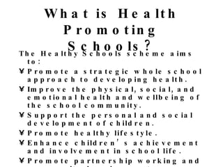 Health Promoting Schools | PPT