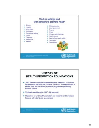 Health Promotion | PDF