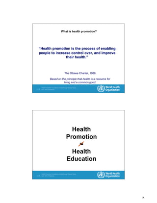 Health Promotion | PDF