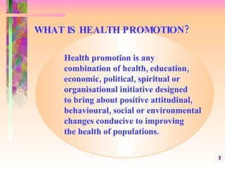 Health promotion | PPT