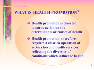 Health promotion | PPT