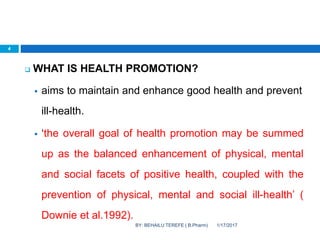 Health promotion | PPTX
