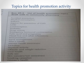 Health promotion | PPTX