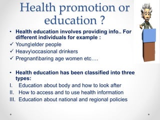 Health promotion | PPTX