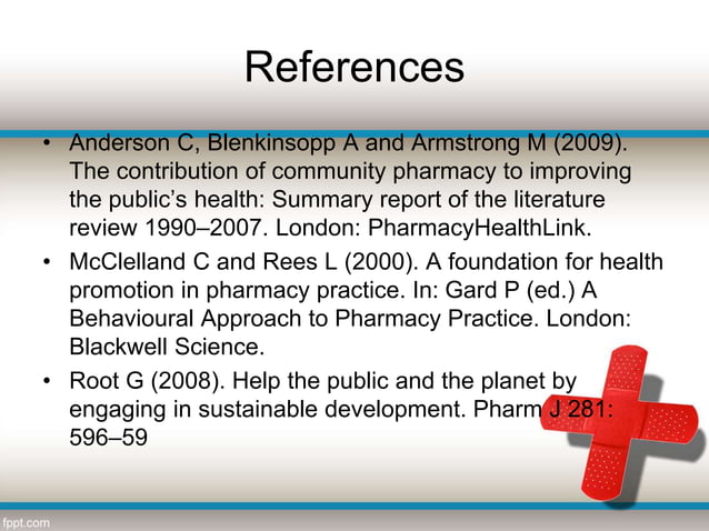 Health promotion: As a pharmacist | PPTX
