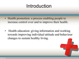 Health promotion: As a pharmacist | PPTX