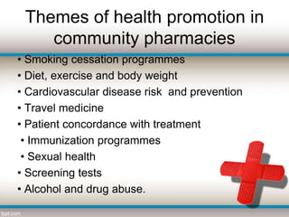 Health promotion: As a pharmacist | PPTX