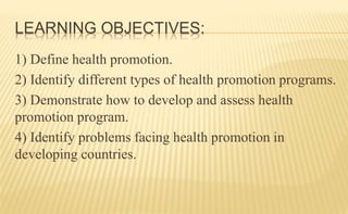 Health promotion | PPTX