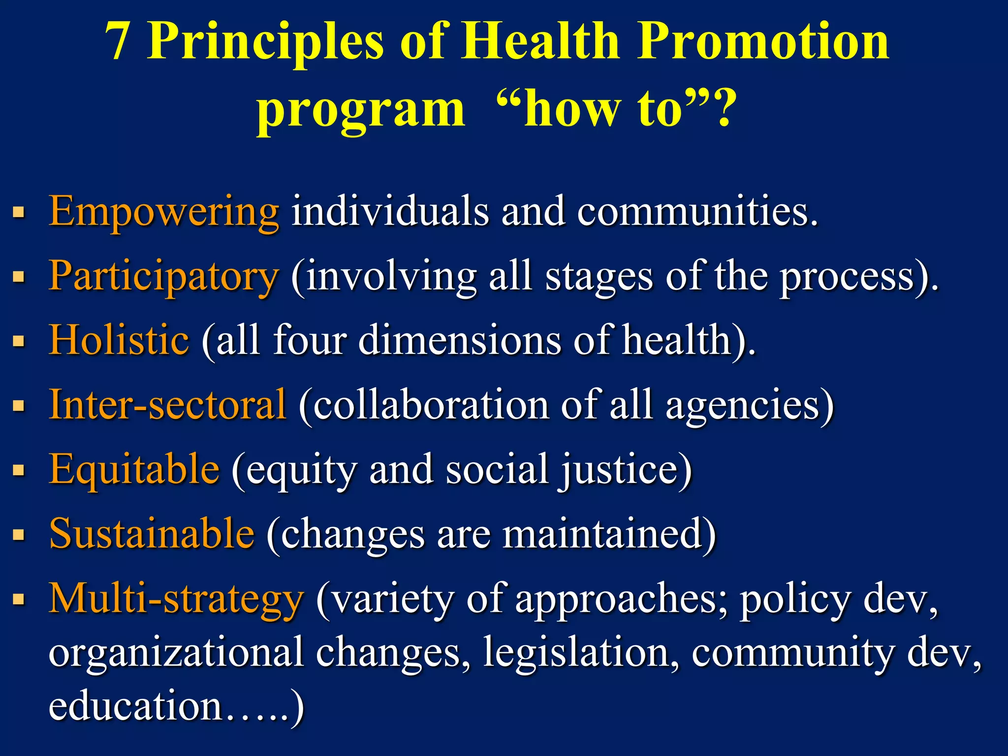 Health promotion | PPTX