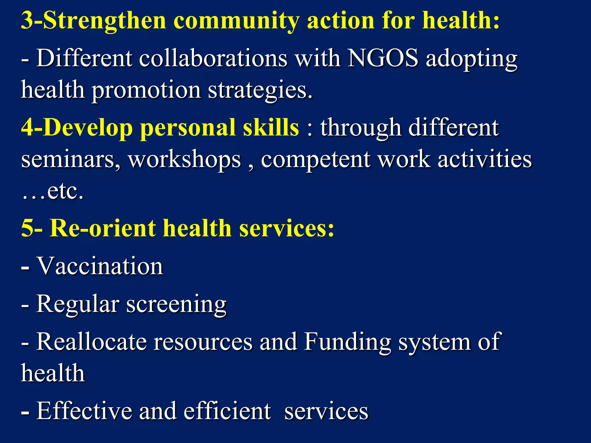 Health promotion | PPTX