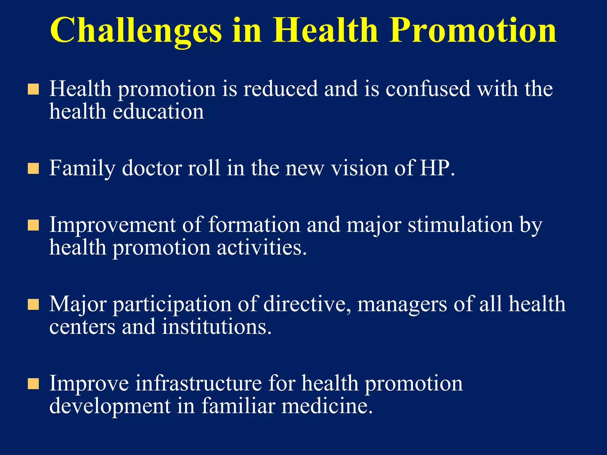 Health promotion | PPTX