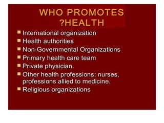 Health promotion | PPTX