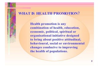 Health promotion | PPTX