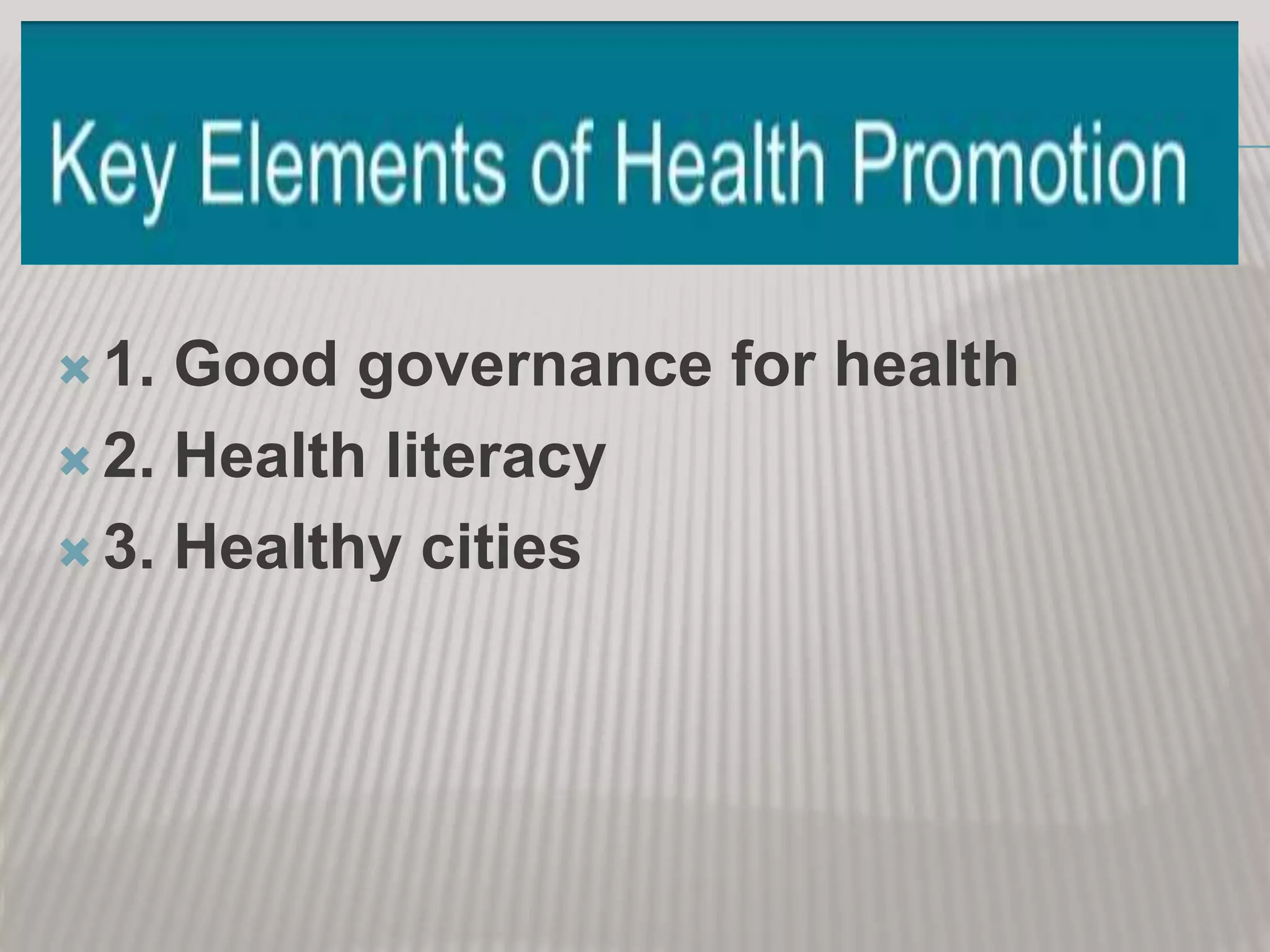 Health promotion | PPT