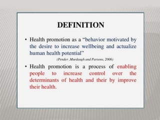 Health promotion | PPT