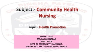 Health promotion | PPT