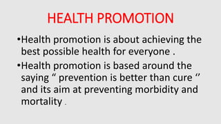Health promotion | PPTX