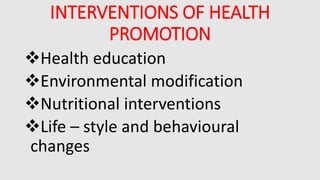 Health promotion | PPTX