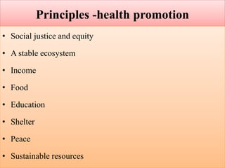 Health promotion | PPTX