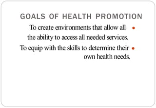Health promotion .pptx