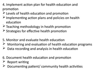HEALTH PROMOTION services ppt and word reader | PPTX