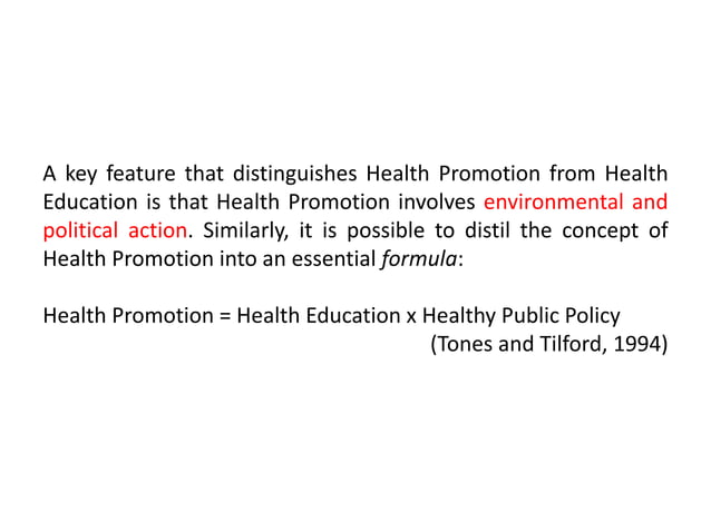 Health Promotion: Introduction | PPTX | Smoking Cessation | Wellness