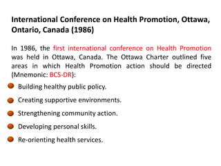 Health Promotion: Introduction | PPTX