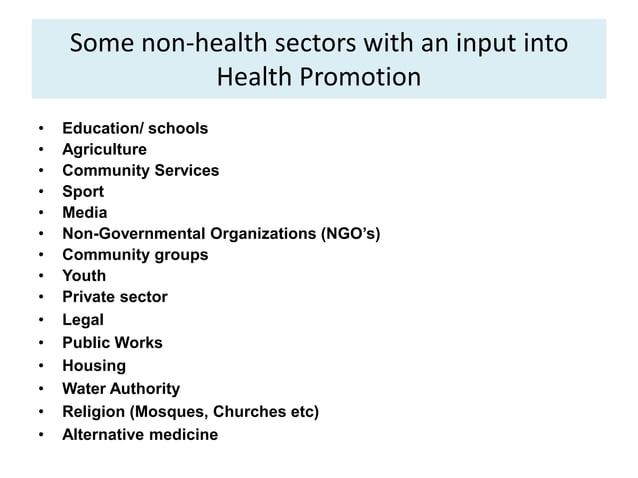 Health Promotion: Introduction | PPTX | Smoking Cessation | Wellness