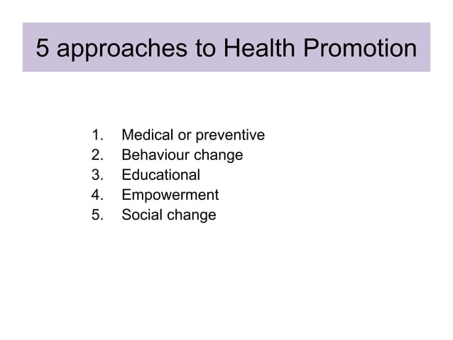 Health Promotion: Introduction | PPTX | Smoking Cessation | Wellness