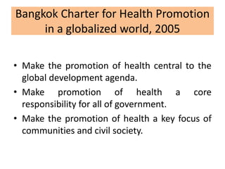 Health Promotion: Introduction | PPTX
