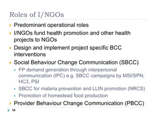 Role of I/NGOs in Health Promotion and Education | PPTX