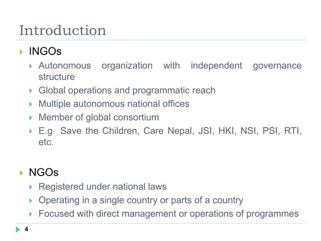 Role of I/NGOs in Health Promotion and Education | PPTX | Non-Profit Organizations | Industries