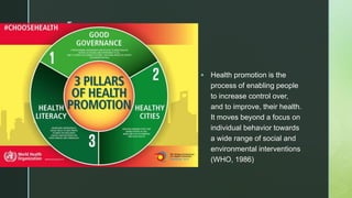 Health promotion and health education | PPTX