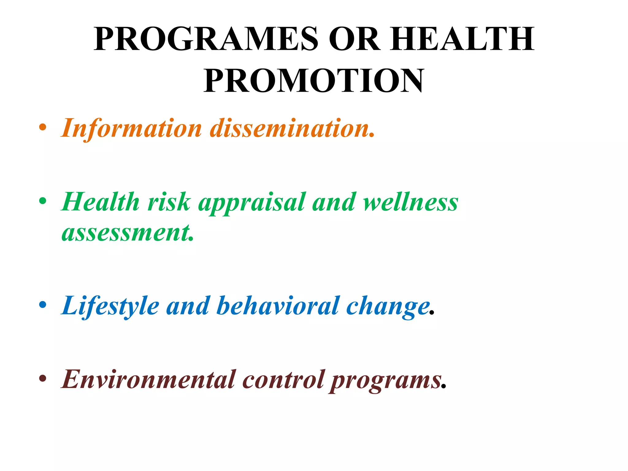 Health promotion and levels of prevention | PPTX