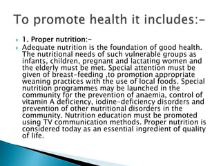 Health promotion and maintenance | PPTX