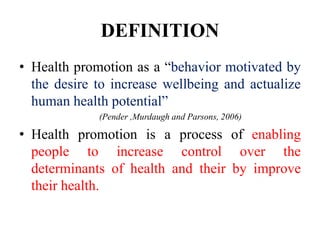 Health promotion and Prevention of disease SSS.pptx