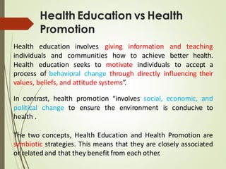 Health promotion & education | PDF