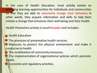 Health promotion & education | PDF