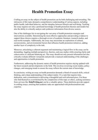 Health Promotion Essay.pdf