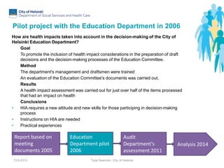 Health Impact Assessment | PPTX