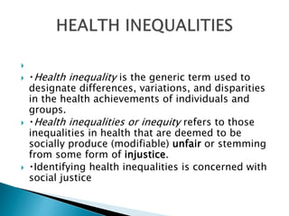 Health promotion introduction l1 1 | PPTX