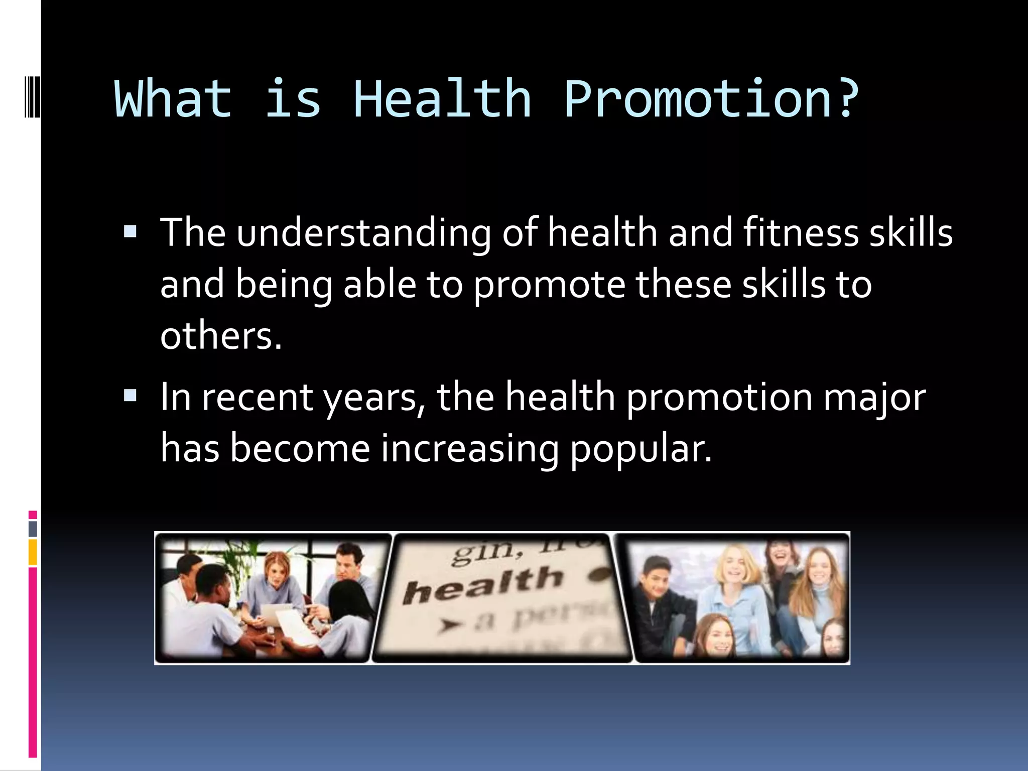 Health Promotion Major | PPTX