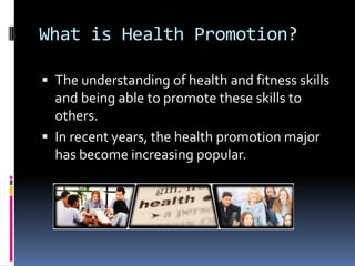 Health Promotion Major | PPTX